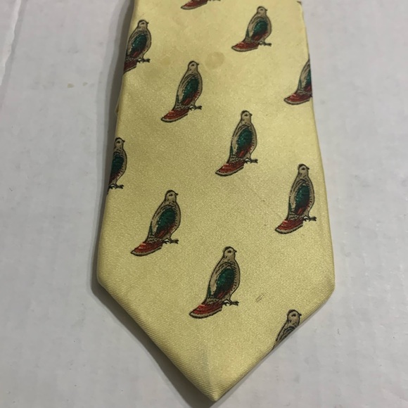 Brittons | Accessories | Vintage Quail Dove Gold Bird Tie By Brittons ...